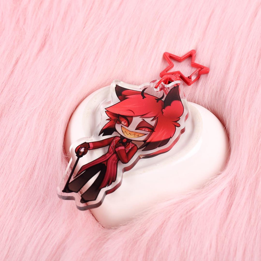 Alastor [hazbin Hotel] | Acrylic Keychains - Etsy
