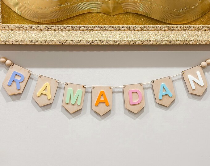 Ramadan Dua Sign for Suhoor and Iftar in Rattan Wood Layered With ...