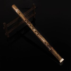 Six-hole Purple Bamboo Flute, G/D/E/F/G Bamboo Flute, Professional ...