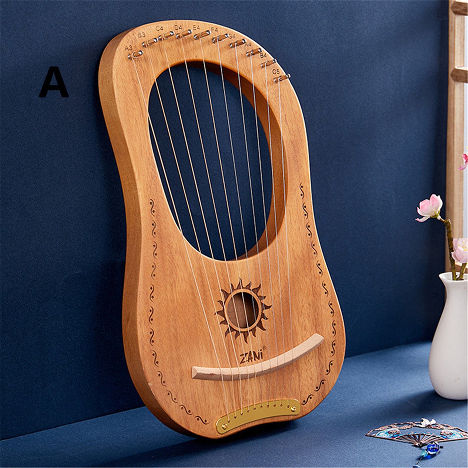 10 Strings Wood Lyre Harp 10-Tone Small Harp Portable | Etsy