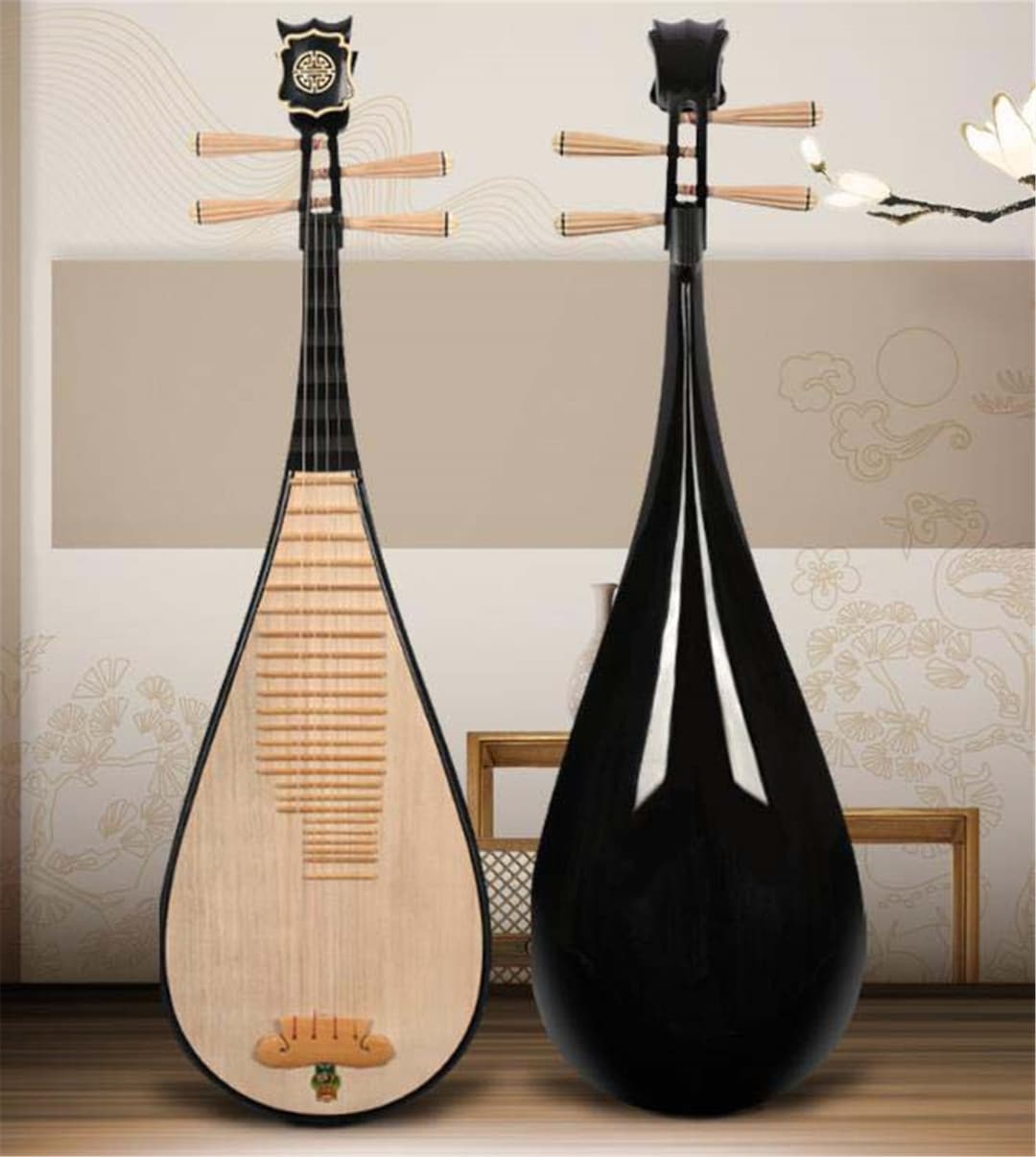 Oriental Music Sanctuary Hardwood Lute, Chinese Instrument, Lute ...