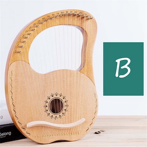 19 String Lyre, Mahogany Lyre, Wooden Stringed Instruments for ...