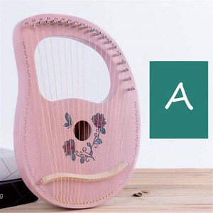 19 String Lyre, Mahogany Lyre, Wooden Stringed Instruments for ...