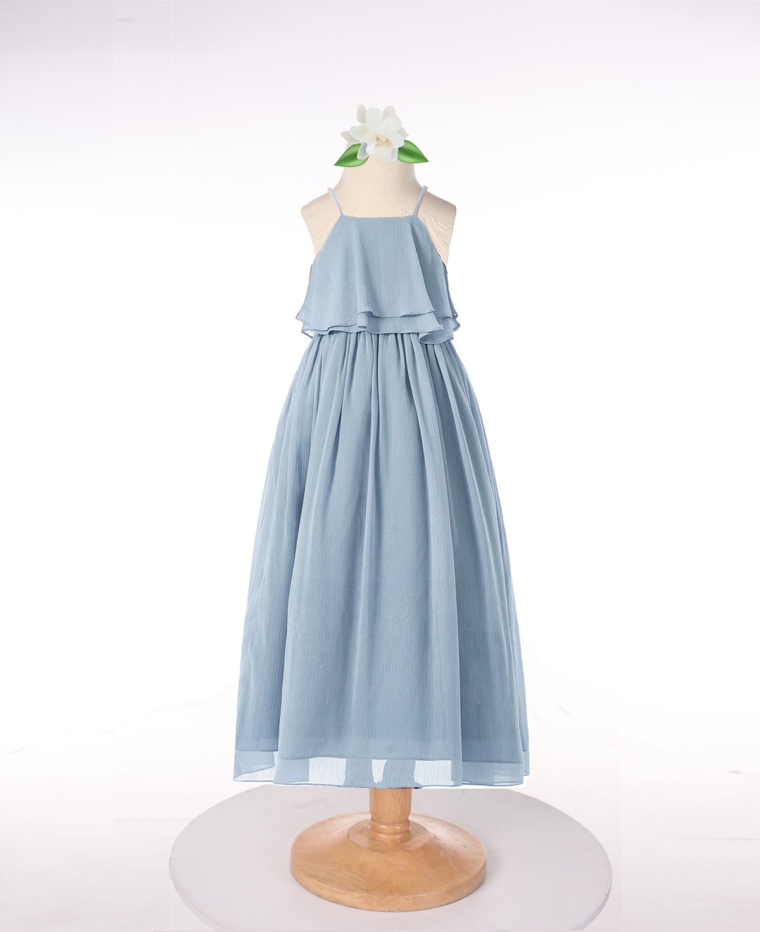 Classic Chiffon Girl Dresses Mini Bride Dress Relaxed - Etsy