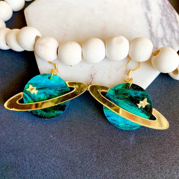 Space Earrings - Etsy