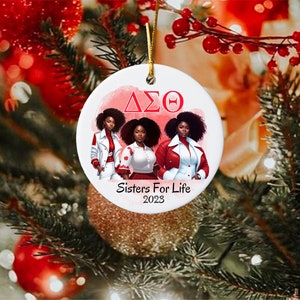 2023 Delta Sigma Theta Christmas Ornament, Personalized Ornament, Dated ...
