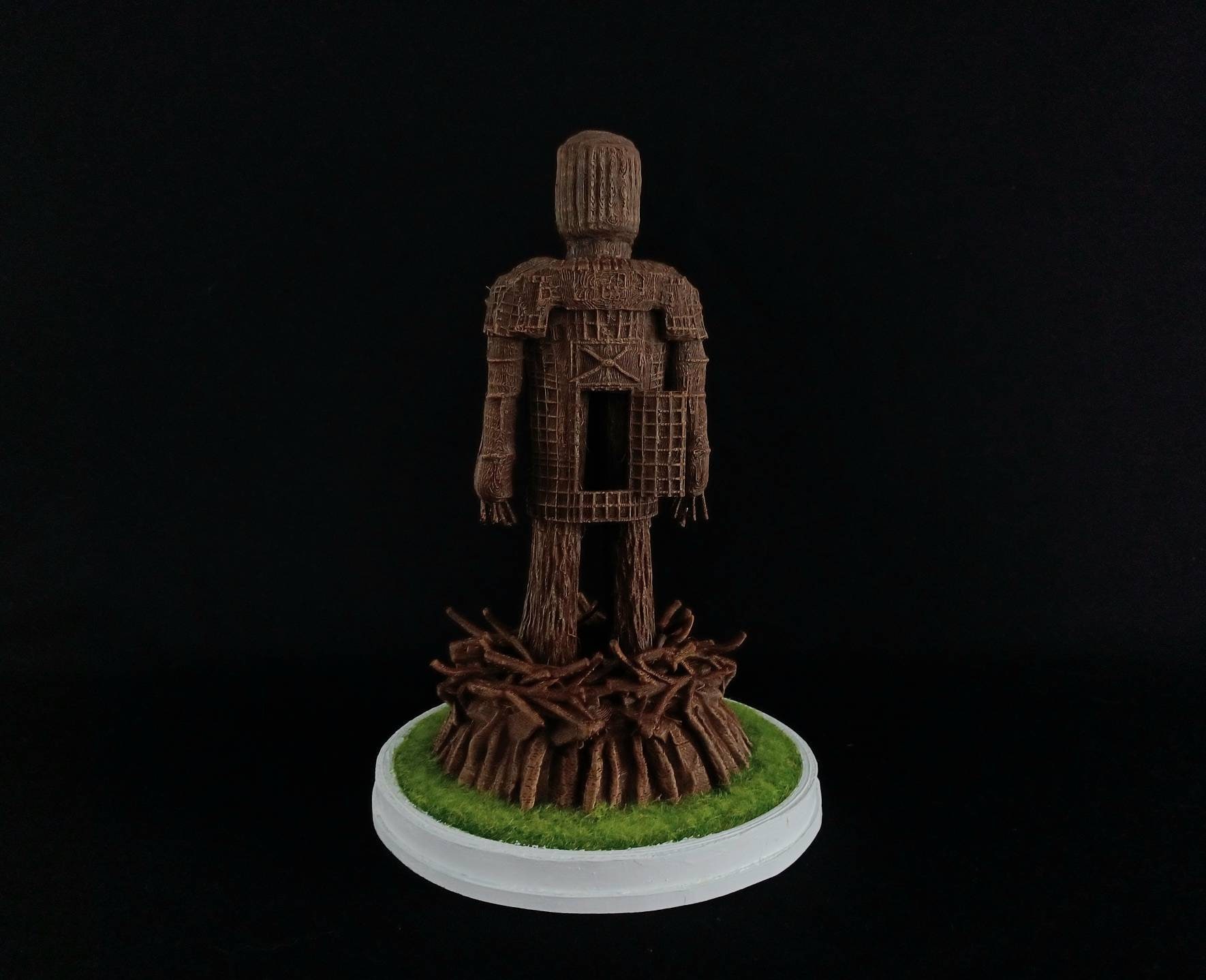 A Silhouette of Horror Wicker Man Inspired Mini Statue. Miniature Model ...