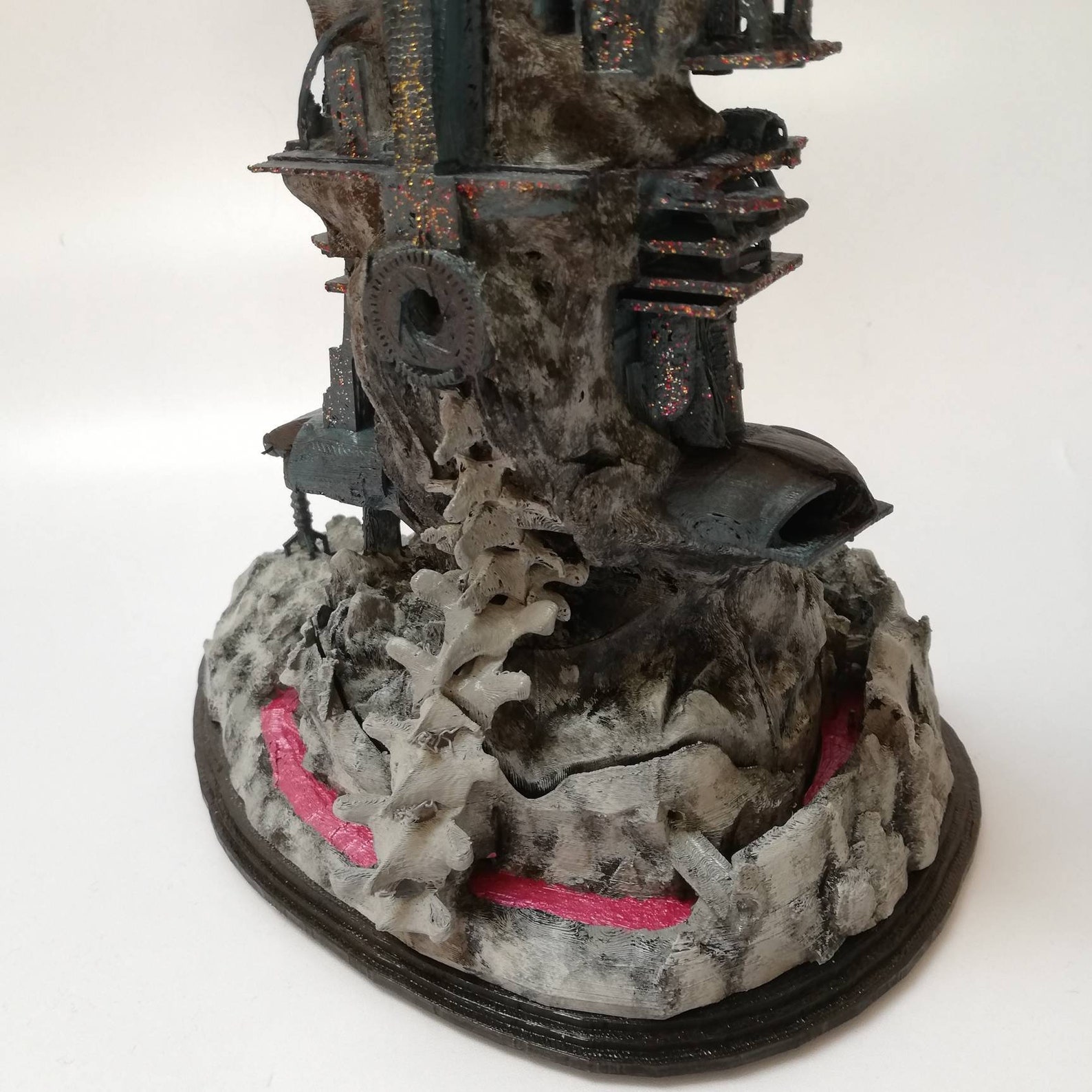 The bone Castle Miniatue Model. Scale Skull and | Etsy