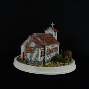 The 'miniature Horror Place' Mini Model. Miniature Church and Truck ...