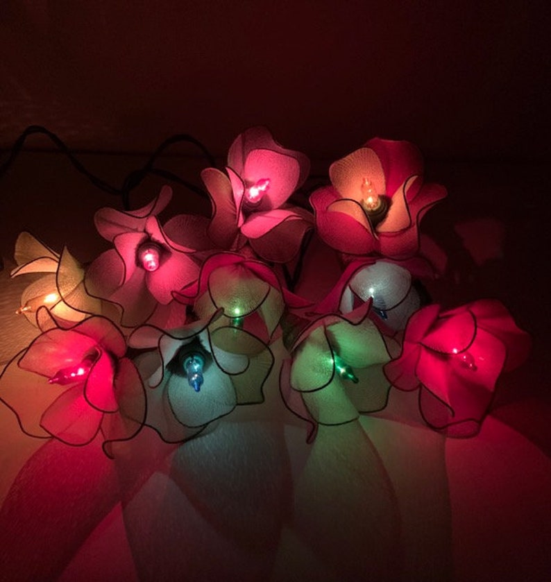 Holiday Night-lights Flower,handmade Flowers ,light Colors ,battery ...