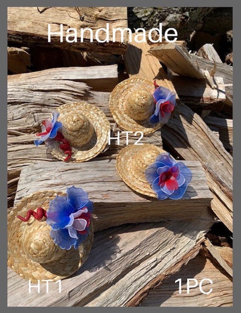 4th of July Gifts / Hat Magnet / Tiny Hat Magnet /handmade / Small Gift ...