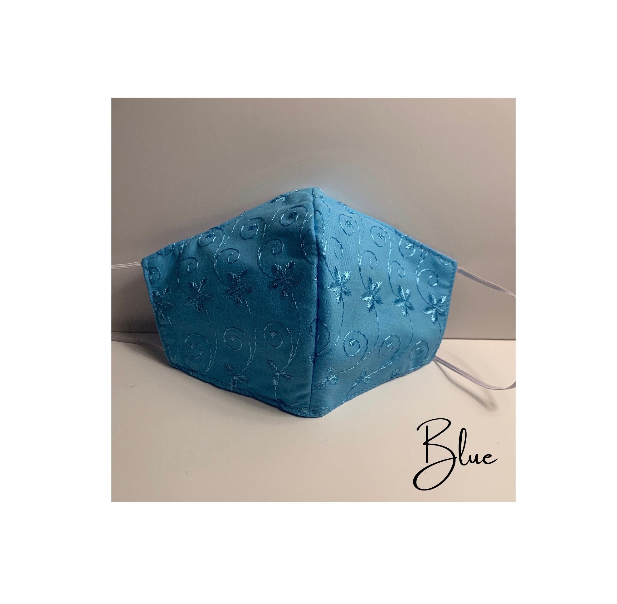 Face Covering , Bright Color , Muslin- Salu Fabric , Lace Fabric , 3 ...