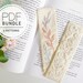 PDF EMBROIDERY PATTERN Bookmarks Handmade Floral - Etsy Canada