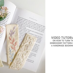 PDF EMBROIDERY PATTERN ⨯ Bookmarks | Handmade Floral Embroidered ...