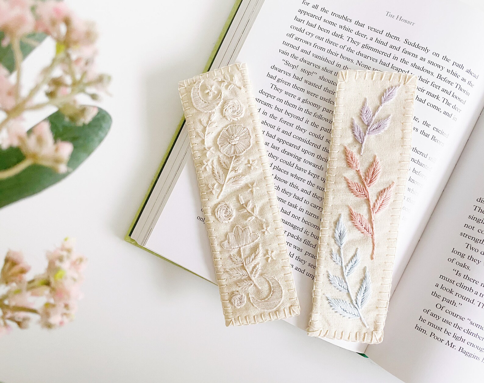 PDF EMBROIDERY PATTERN Bookmarks Handmade Floral - Etsy Canada