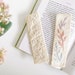 PDF EMBROIDERY PATTERN Bookmarks Handmade Floral Embroidered Bookmark ...