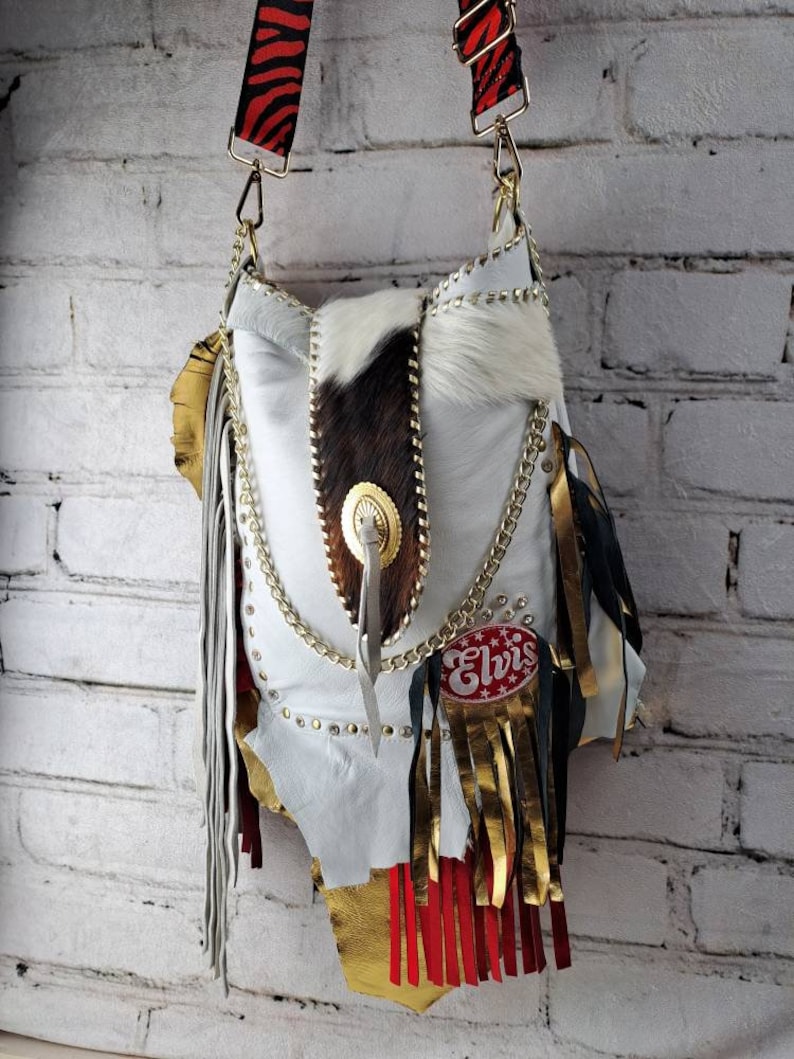 Leather Handbag Elvis Presley/ Rockabilly Purse/ Accessories Woman Rock ...