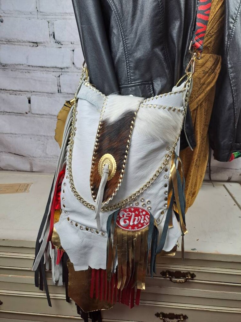 Leather Handbag Elvis Presley/ Rockabilly Purse/ Accessories Woman Rock ...