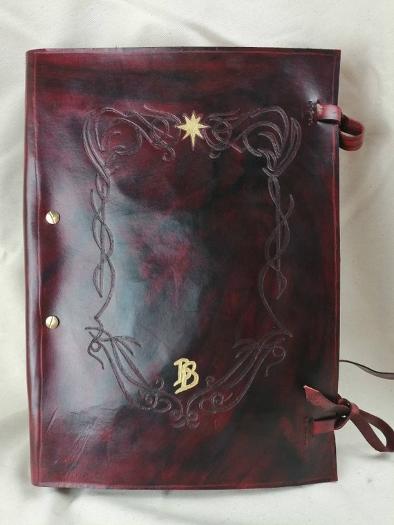 Book of Red Book Bilbo Bolson / Book Lord of the Rings / | Etsy