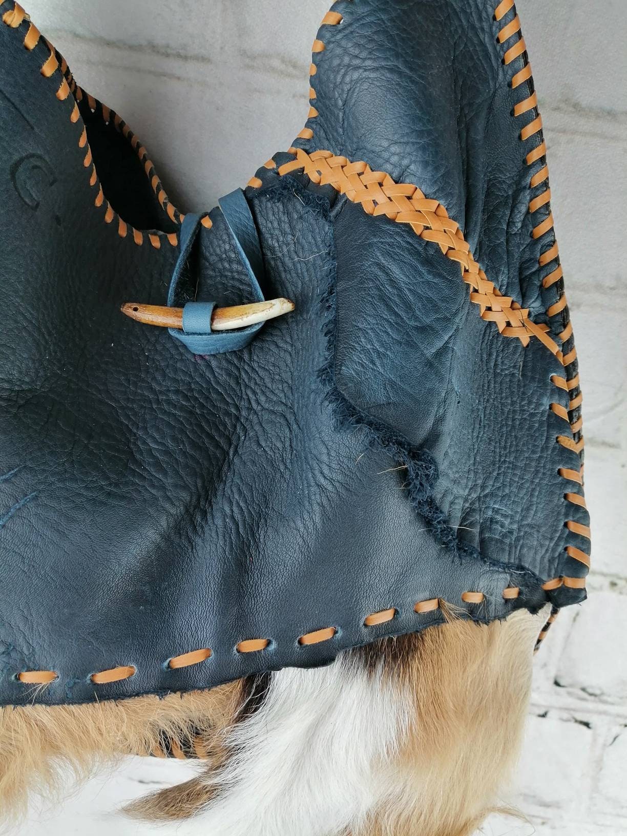 140 Completa la traducción. Leather Blue Handbag/ leather | Etsy