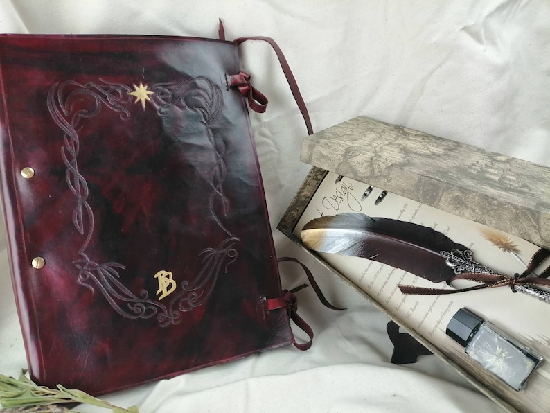 Book of Red Book Bilbo Bolson / Book Lord of the Rings / | Etsy