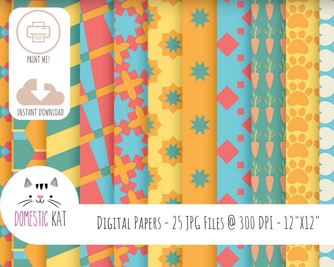 Digital Paper, Printable Paper, Goodnotes Paper|| Yellow Paper, Orange ...