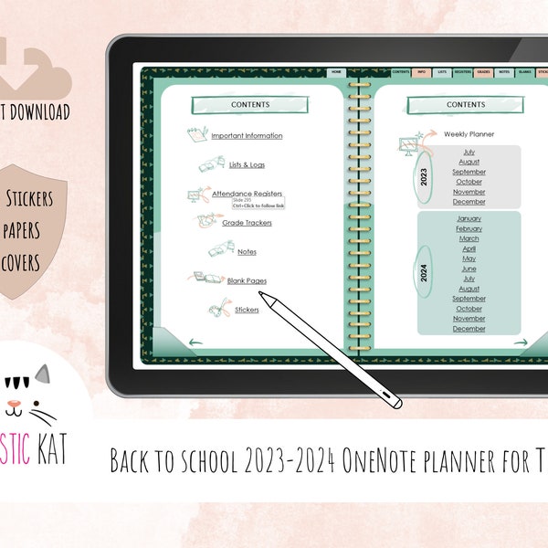 Onenote Teacher Planner - Etsy