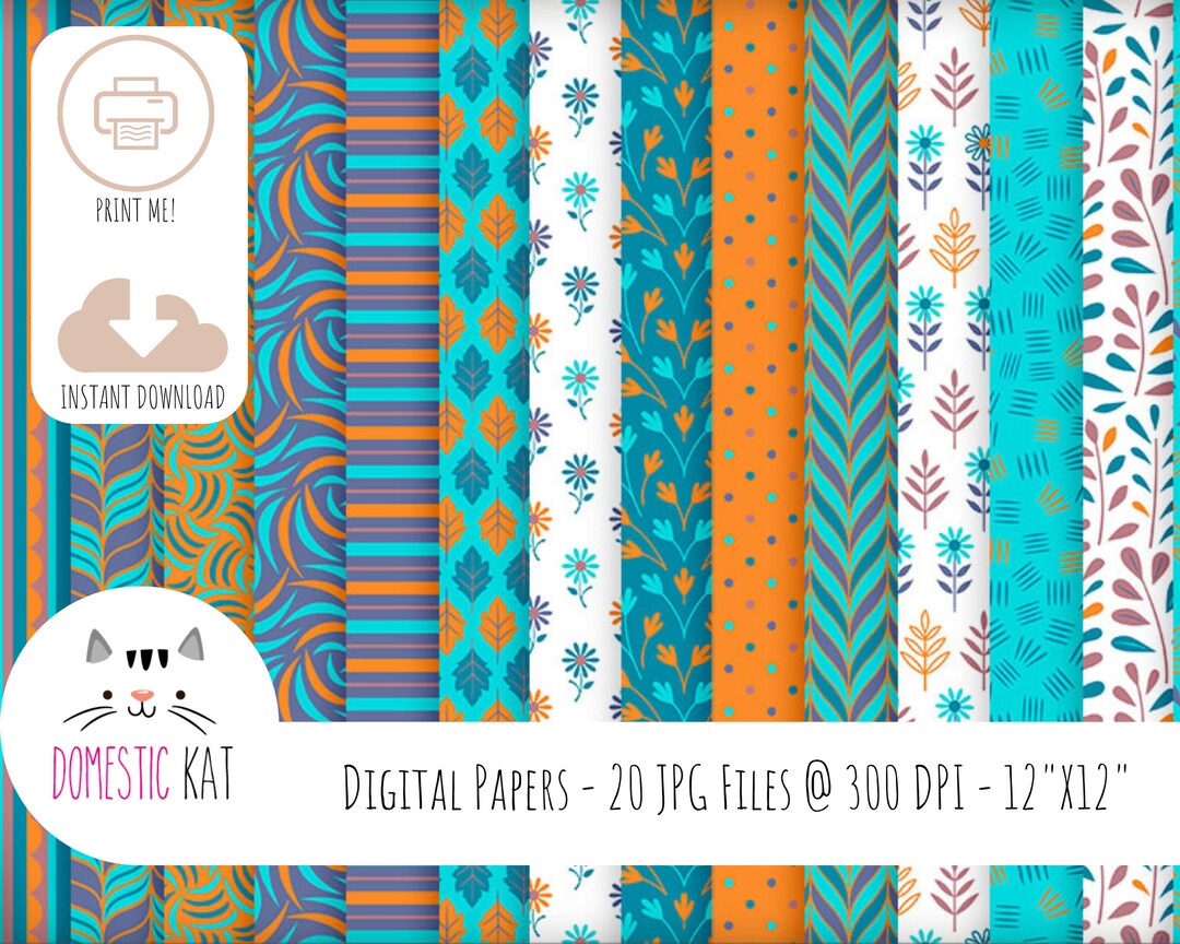 Digital Paper, Printable Paper, Goodnotes Paper|| Turquoise Paper ...