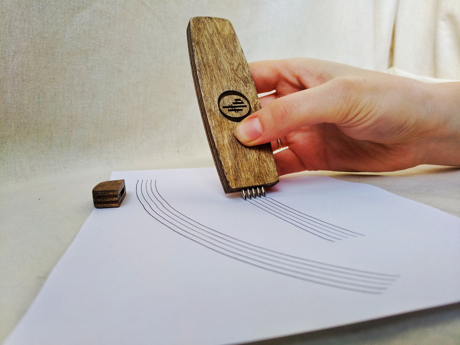 Musical Staff Pen HB 5-line Staff Pen Wooden Stravigor Musician Present ...