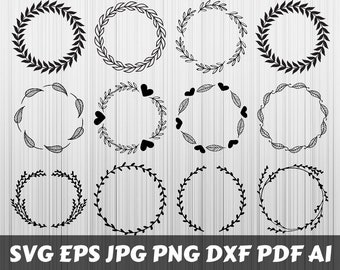 Wreath clipart | Etsy