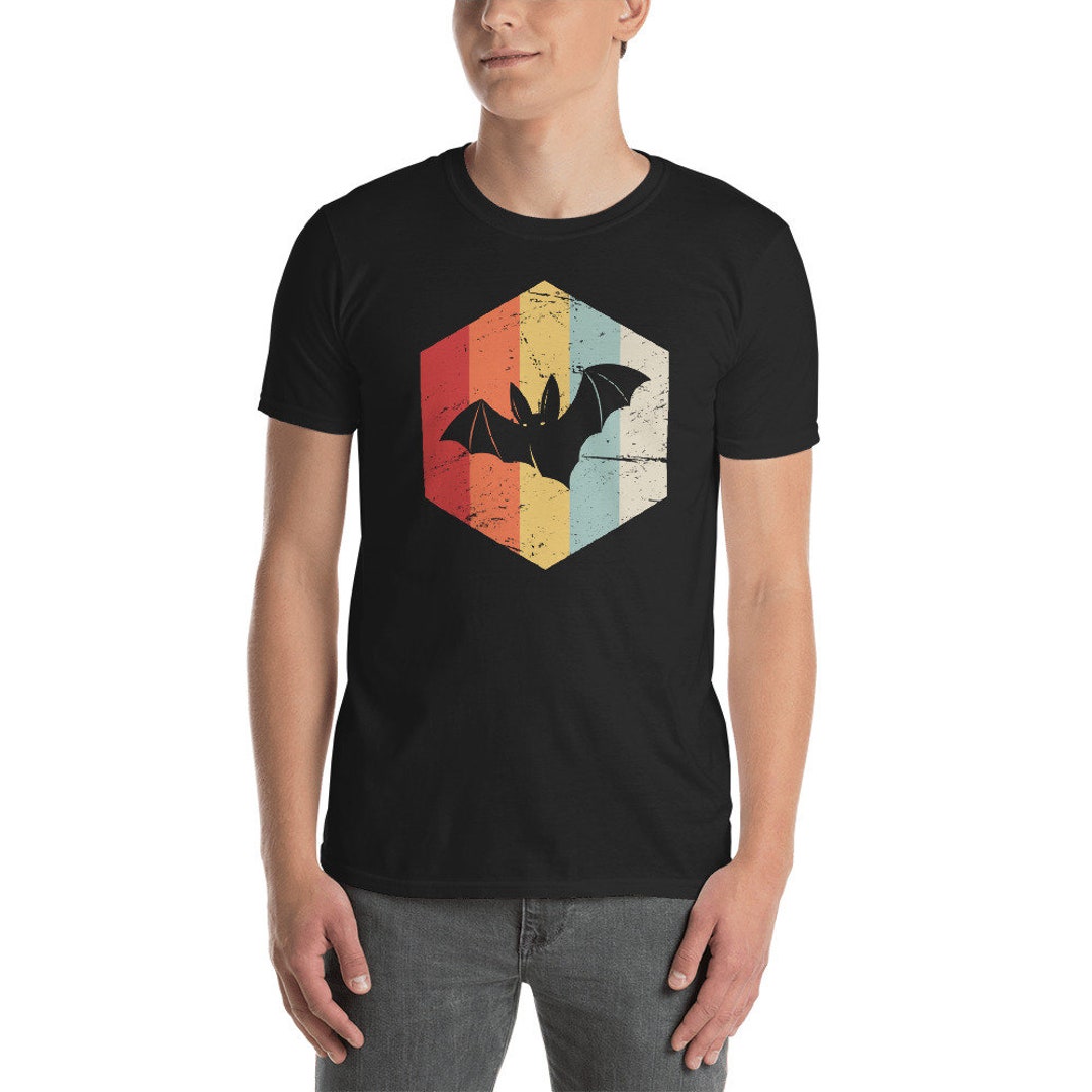 Retro Bat T-shirt / Cute Bat Tee Shirt / Vintage Style Conservationist ...