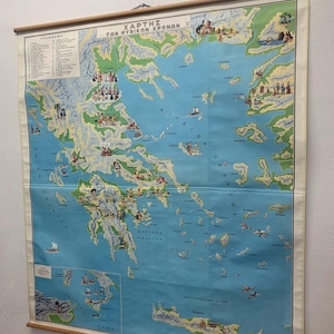 Map of Greek Mythology, Greece Mytholgy School Map, Mythology of Greece ...
