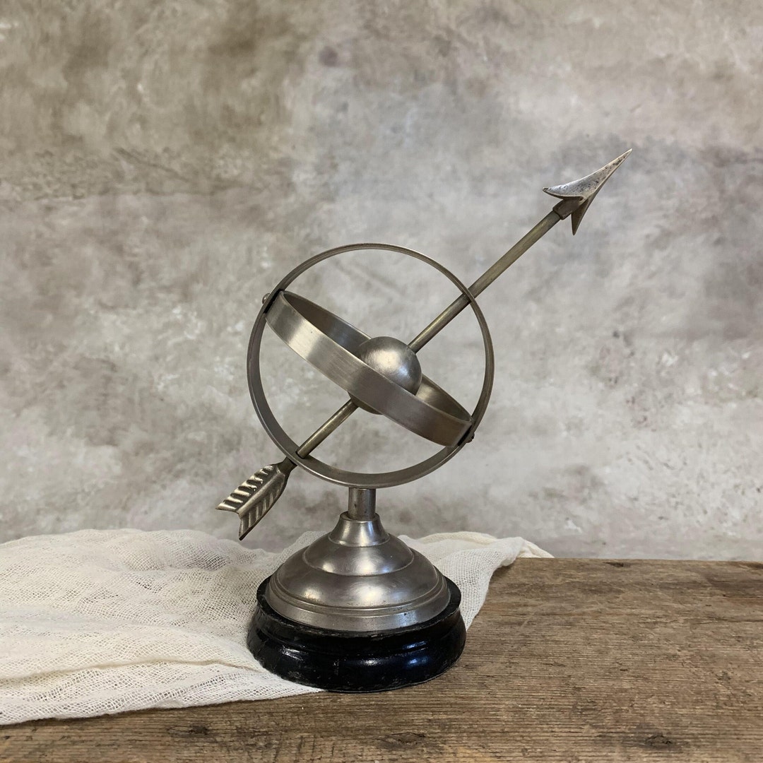 Vintage Armillary Sphere With Arrow Nautical Maritime Astrolabe Globe ...