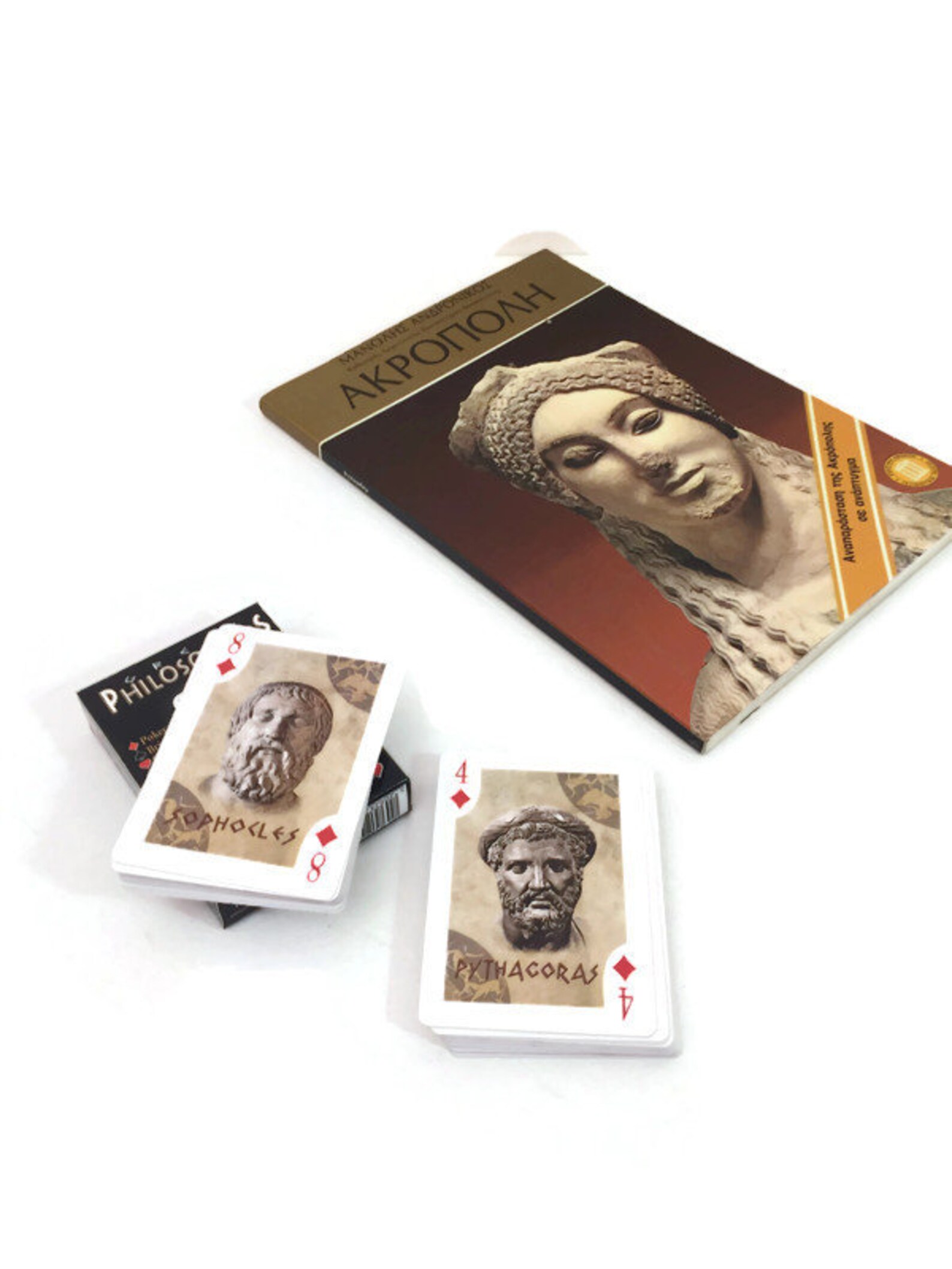 Playing cards Greek Philosophers Greek playing cards Playing | Etsy