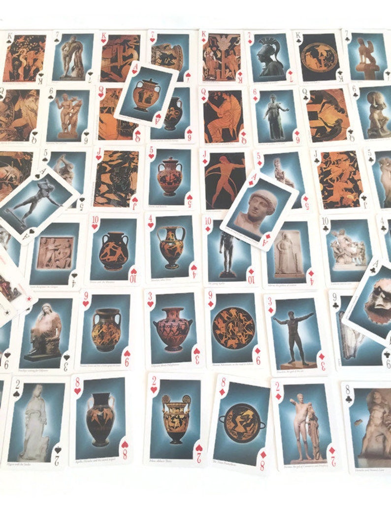 Ancient Greece Mythology Playing Cards Playing Cards Cards | Etsy
