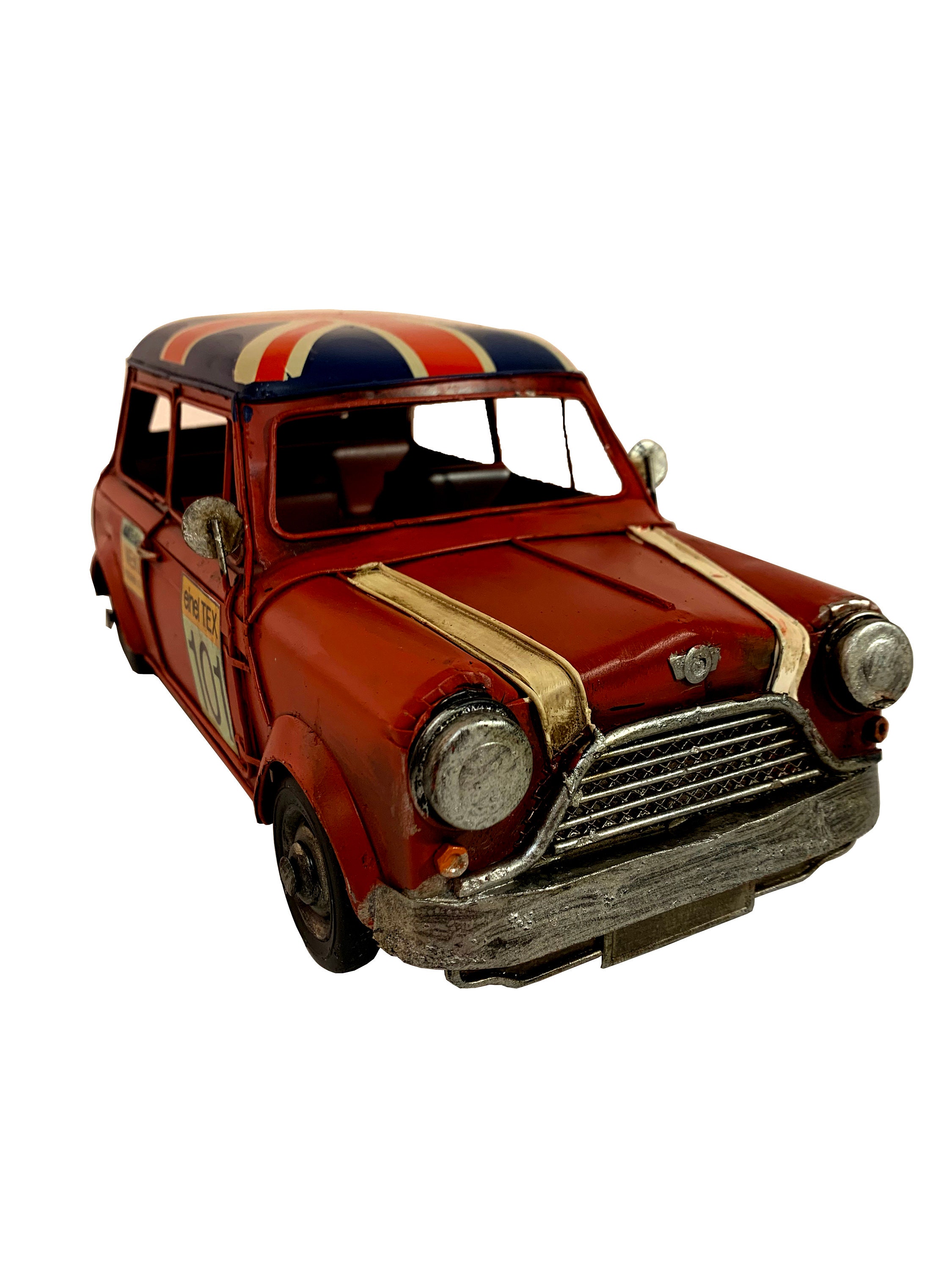 Replica Mini Cooper Tin Metal Car With Union Jack Roof Mini | Etsy