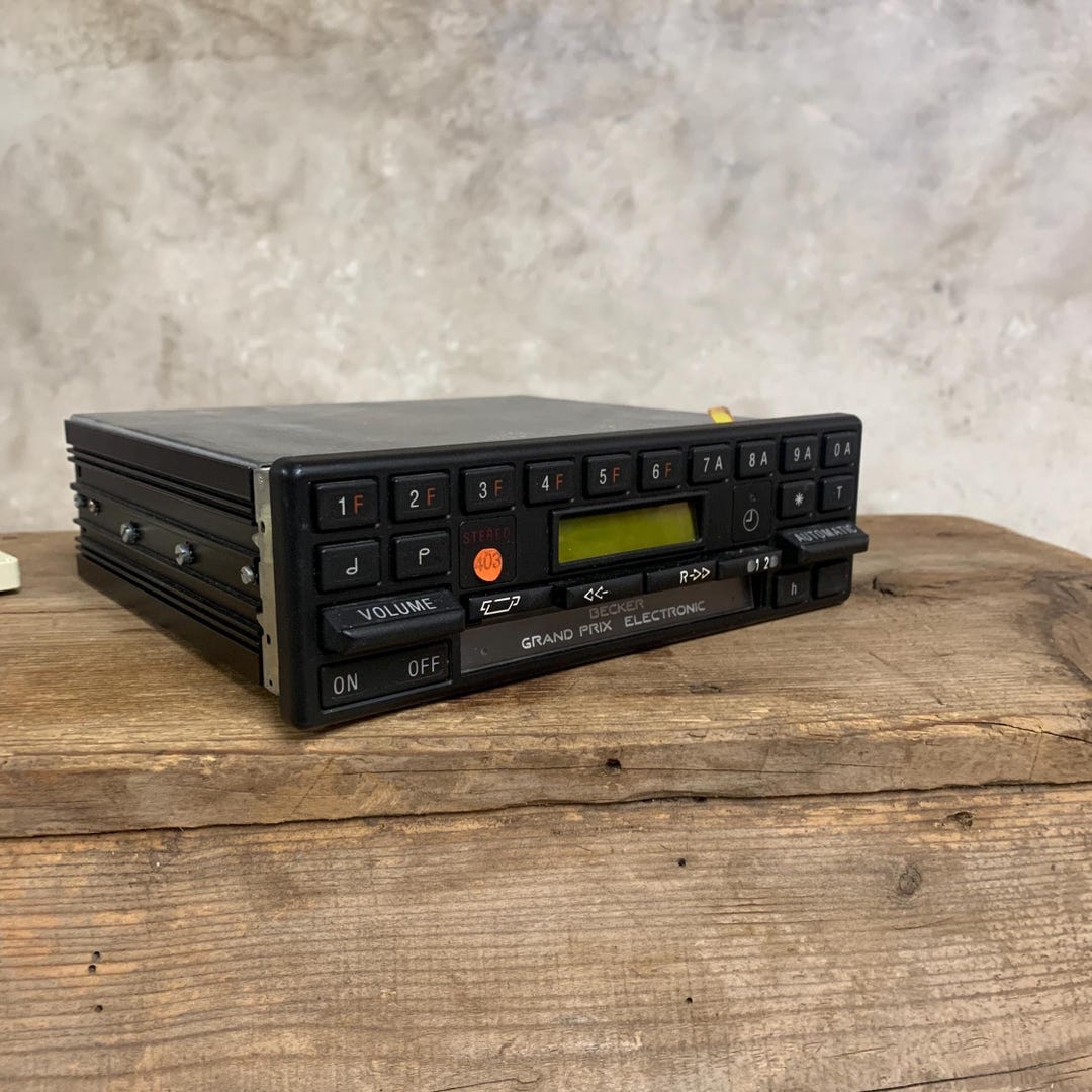 Becker Grand Prix 612 Electronic Car Stereo, Retro 80s Digital ...