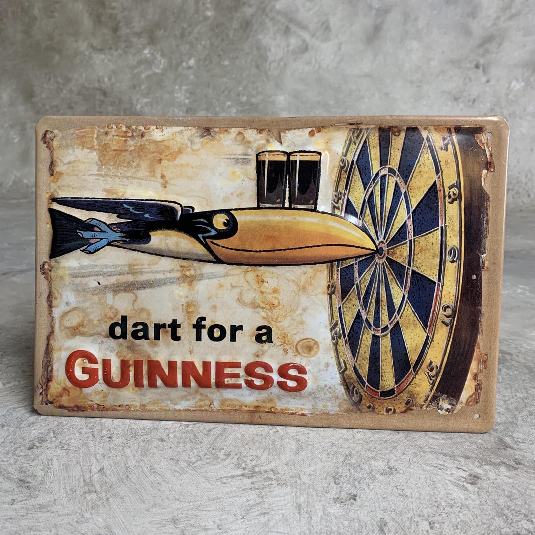 Vintage Guinness Beer Sign, High-quality 3D Embossed Decor for Home ...