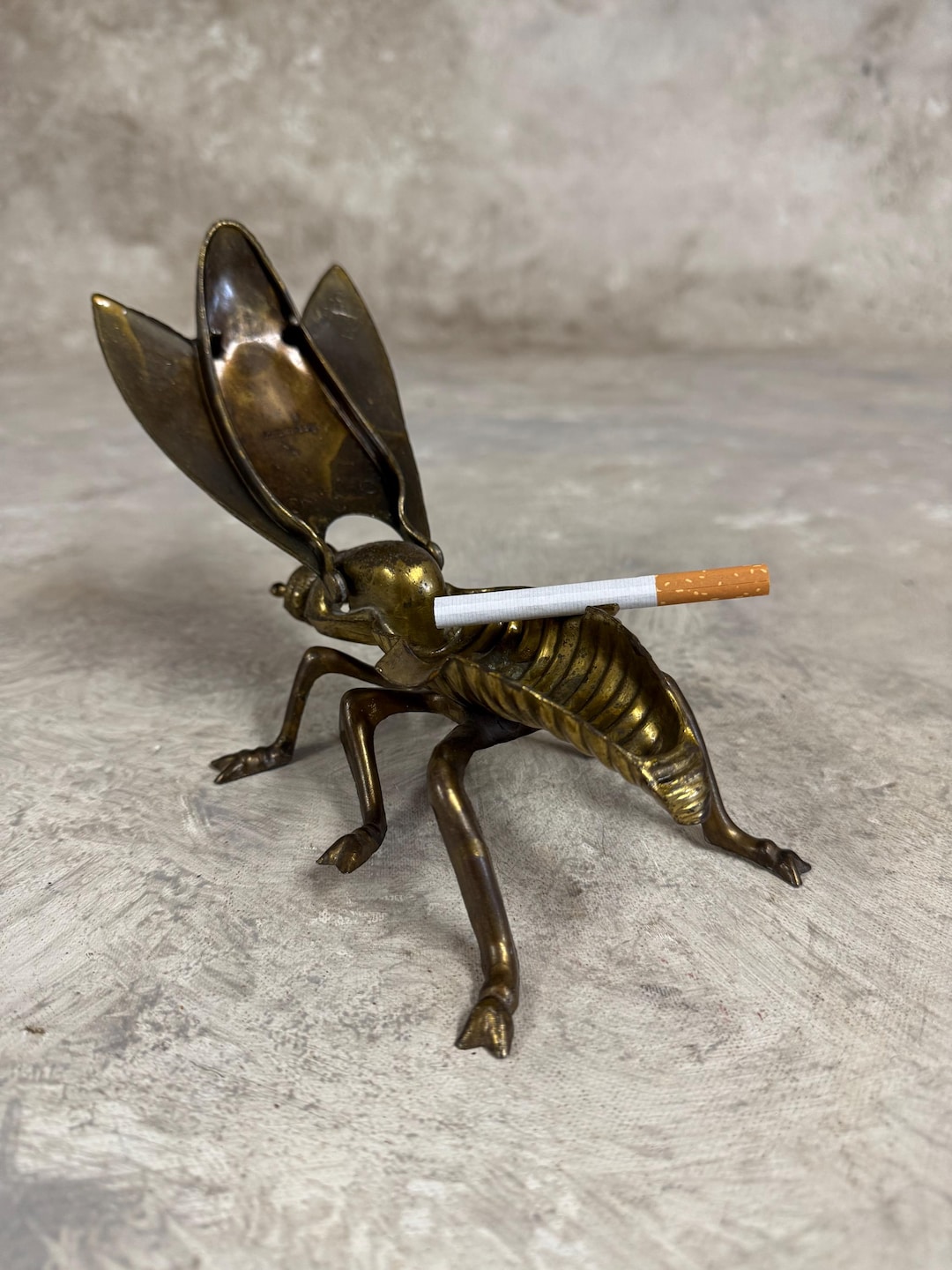 Huge Fly Brass Ashtray, Vintage Mid-century Italian Design, Perfect for ...