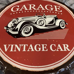 Garage Nostalgic Tin Poster Vintage Metal Sign Wall Art Metal Plaque ...
