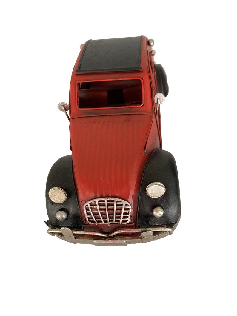 Red Citroen 2CV Metal Replica Tin Metal 2CV Mini Style Car | Etsy