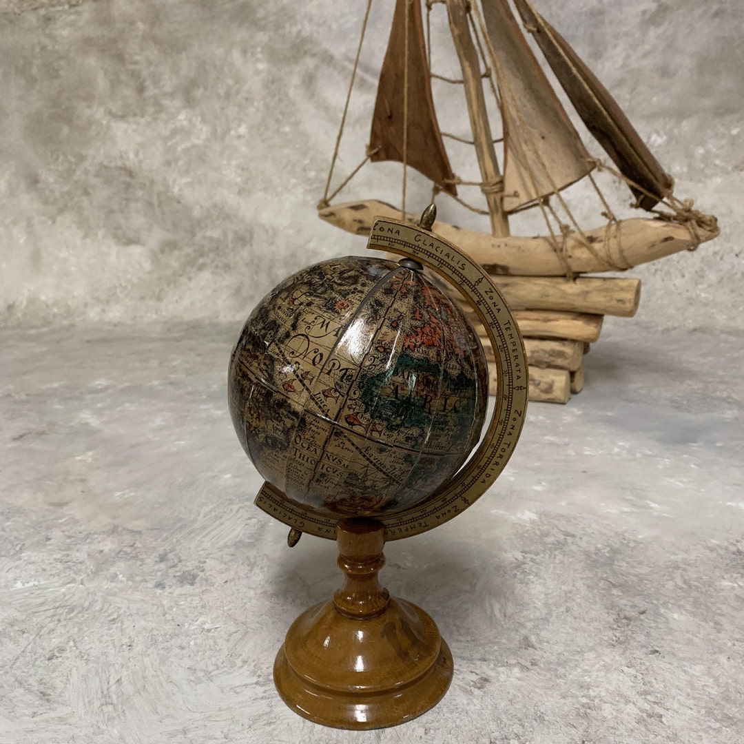 Vintage World Globe Terrestrial Globe Desk Globe Office Globe Office ...