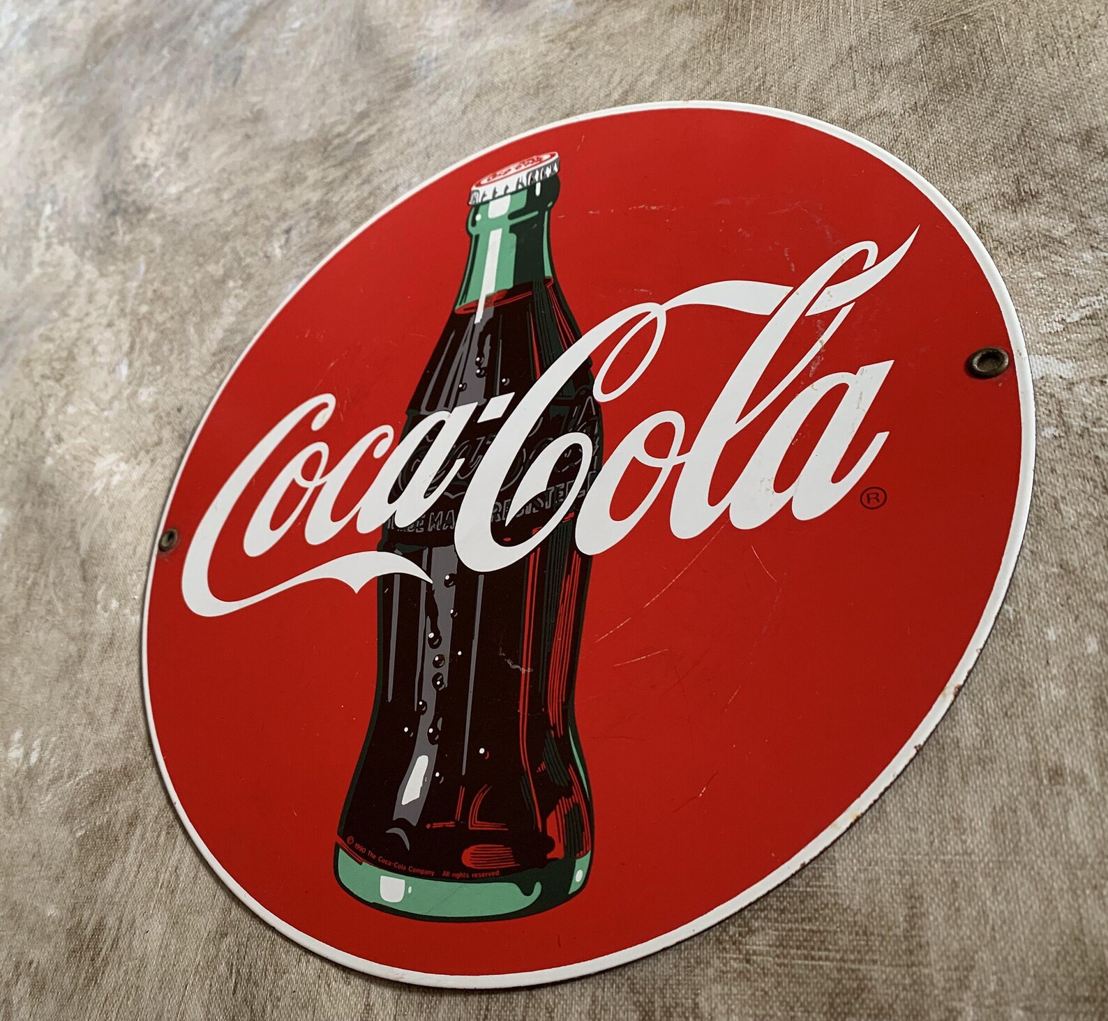 Coca-cola Porcelain Sign Porcelain Enamel Metal Collectible Sign Coke ...