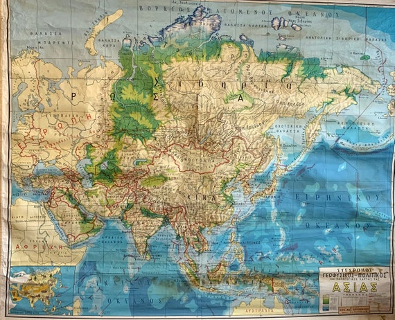 Mappa Fisica Dell'asia Per Bambini Asia Centrale Wikipedia