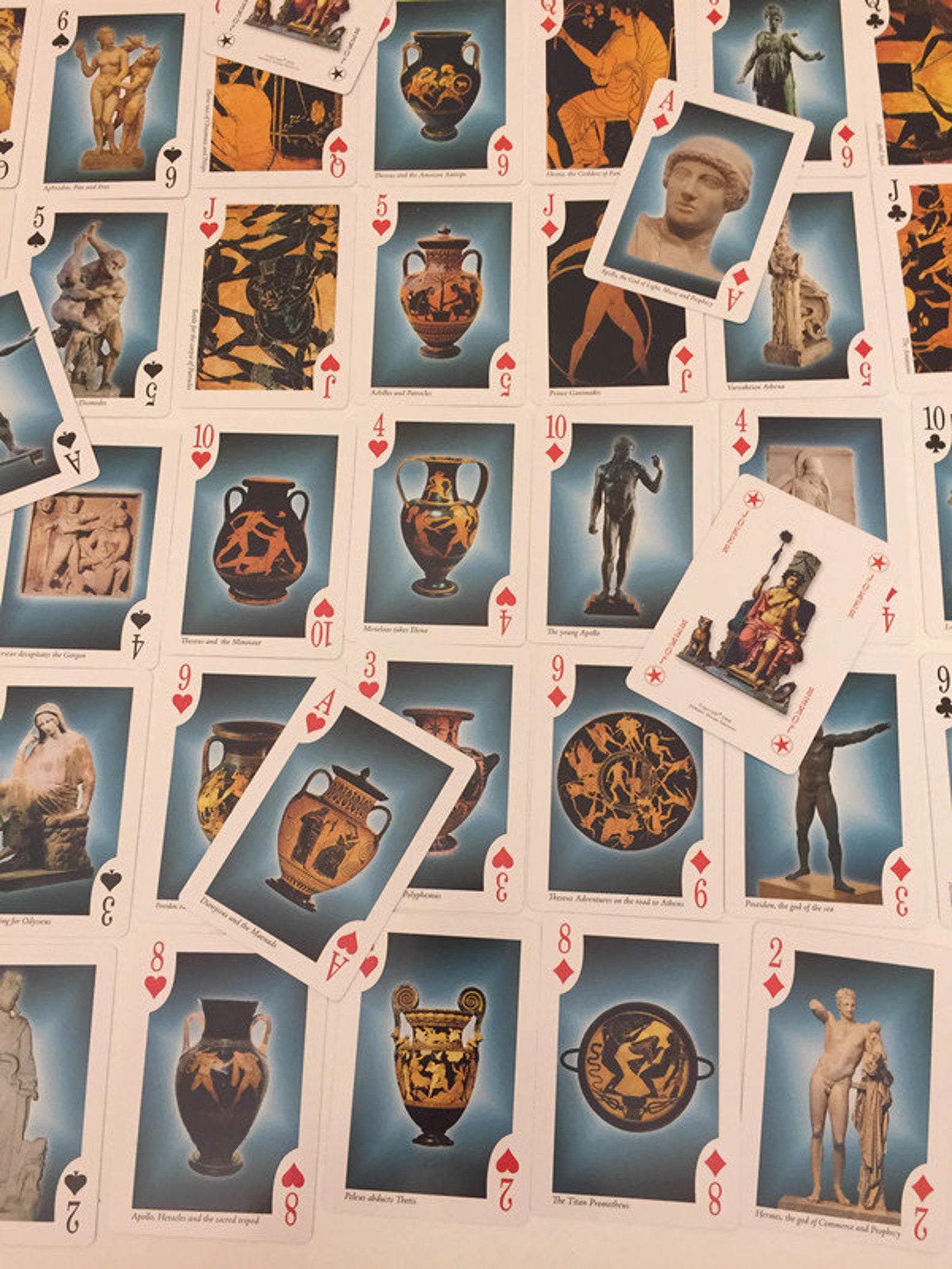 Ancient Greece Mythology Playing Cards Playing Cards Cards | Etsy