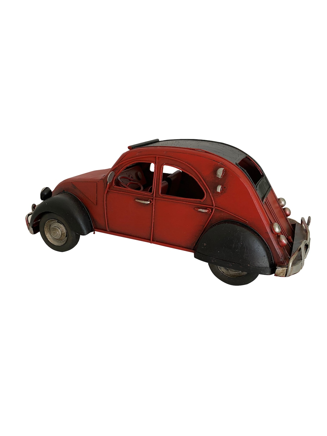 Red Citroen 2CV Metal Replica Tin Metal 2CV Mini Style Car | Etsy