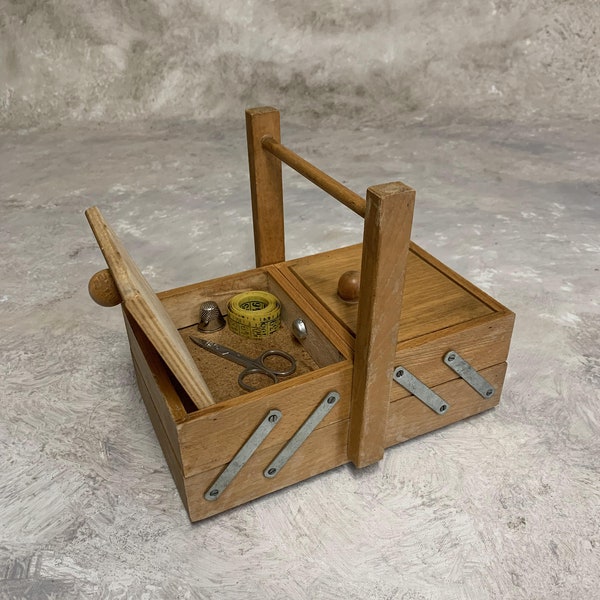 Wooden Sewing Box - Etsy