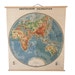Eastern Hemisphere Chart, Vintage Pull Down World Map Eastern ...
