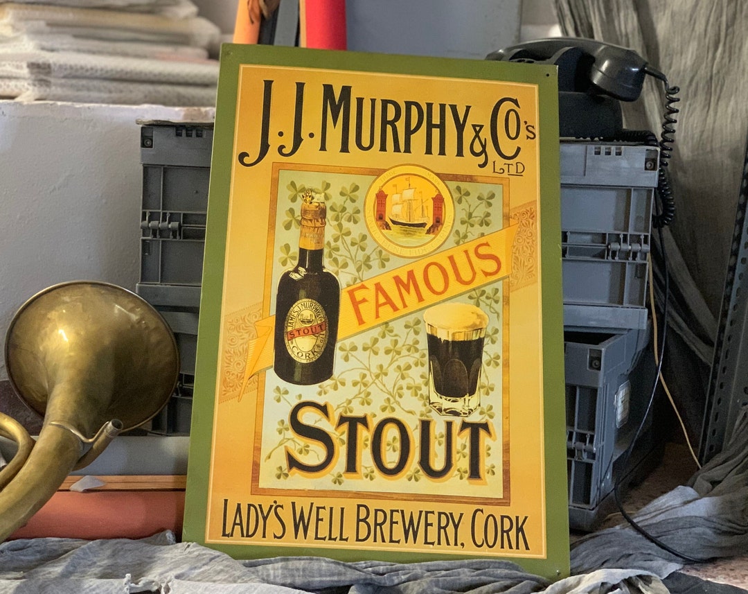 J.J. Murphy & Co's Advertisement Sign Wall Art Tin Signs - Etsy