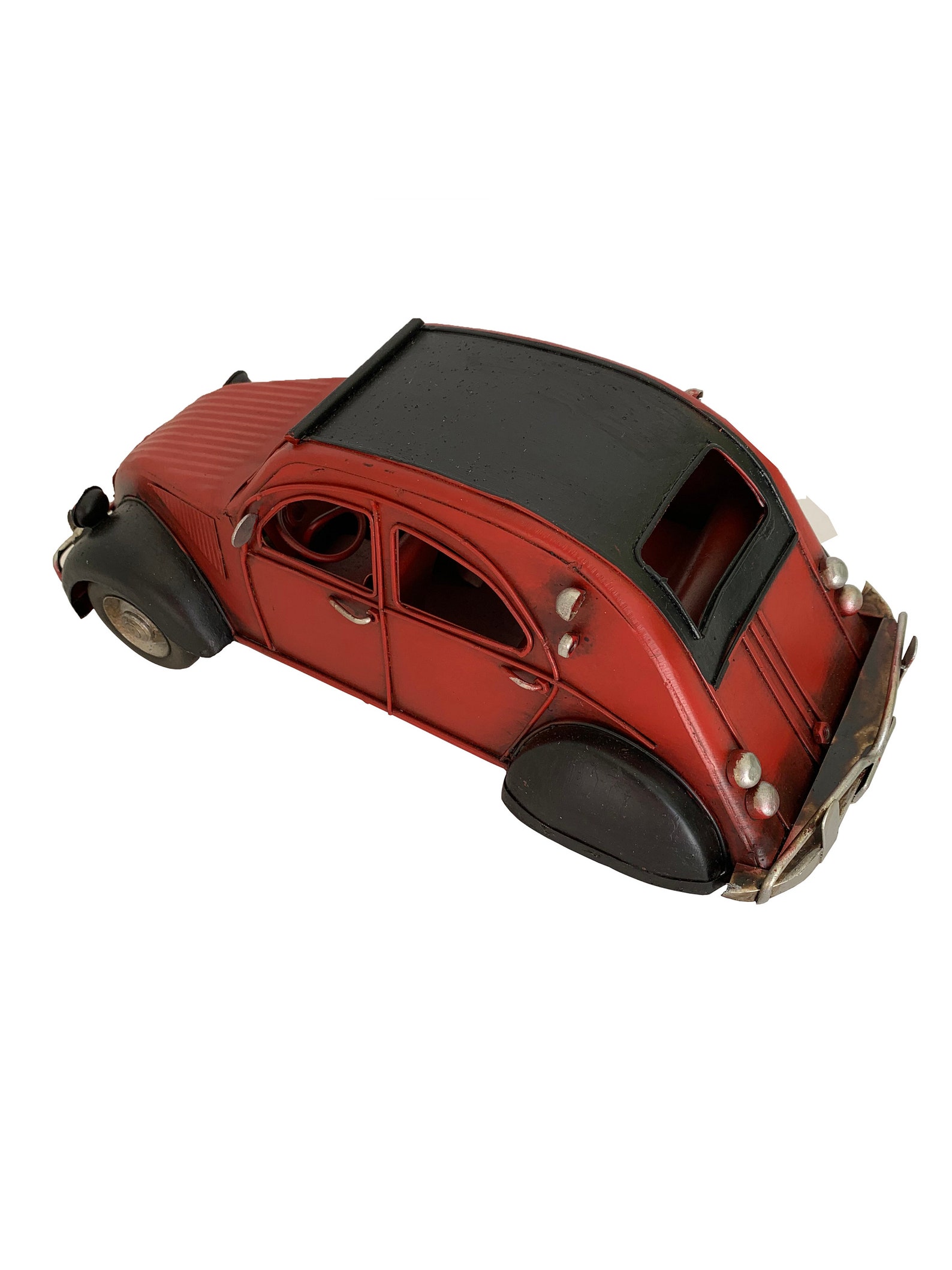 Red Citroen 2CV Metal Replica Tin Metal 2CV Mini Style Car | Etsy
